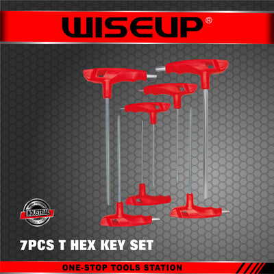 WISEUP T TYPE HEX KEY SET ( 7 PCS ) – BUILTTOOLLAST